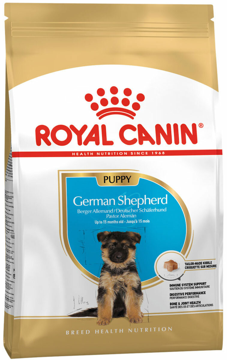 Корм сухой Royal Canin German Shepherd Puppy для щенков немецкая овчарка, 12 кг