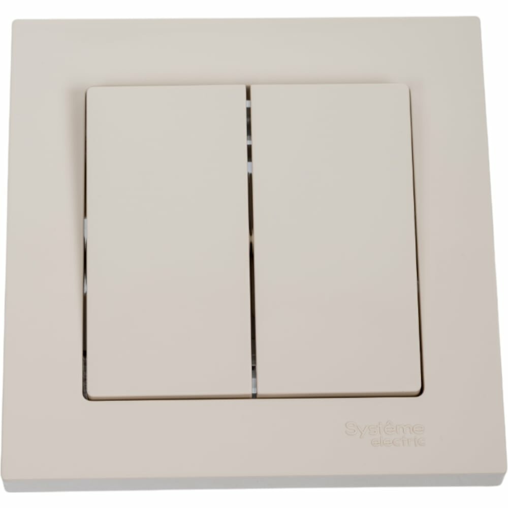 Двухклавишный выключатель Systeme Electric AtlasDesign