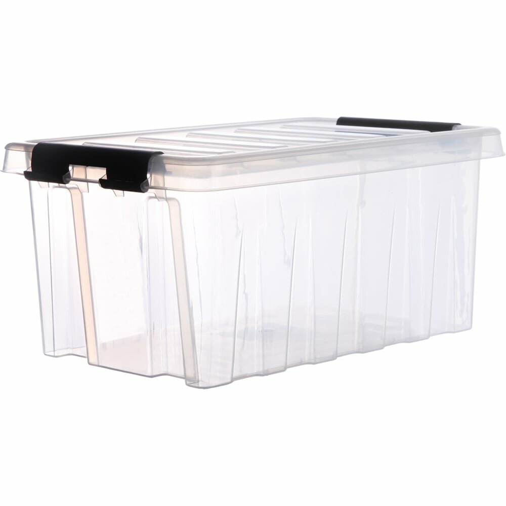 Контейнер с крышкой HONEYCOMB 335x220x160, 8 л, прозрачный M-008-00.07n