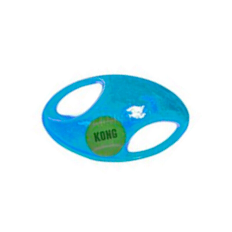Игрушка для собак KONG, нерегулярный футбольный мяч, резиновая, звуковая, интерактивная, для тренировки собак, облегчения скуки, головоломка, артефакт для дразнения собак