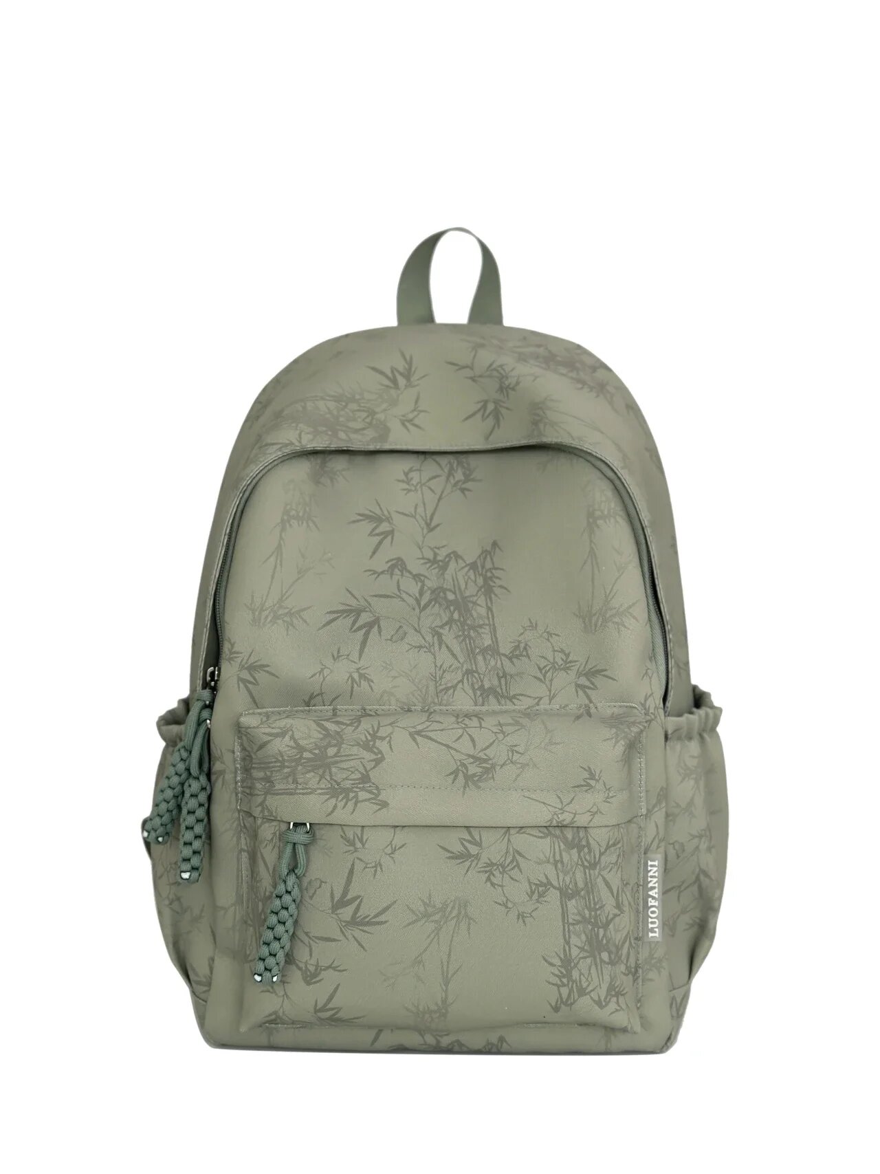 Повседневные универсальные новые школьные сумки в китайском стиле, новинка 2025, модный новый рюкзак большой вместимости, уменьшающий нагрузку, защищает позвоночник зеленый