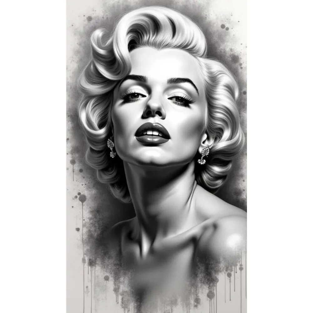 Алмазная Картина "Мэрилин Монро" 40х50 См Алмазная Вышивка / Картина Стразами Подарков