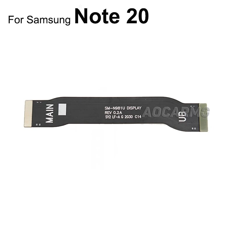 Aocarmo для Samsung Galaxy Note 20 SM-N981B 981U Wi-Fi сигнальная антенна Соединительная плата ЖК-экран гибкий кабель запасные части Note20--LCD Flex
