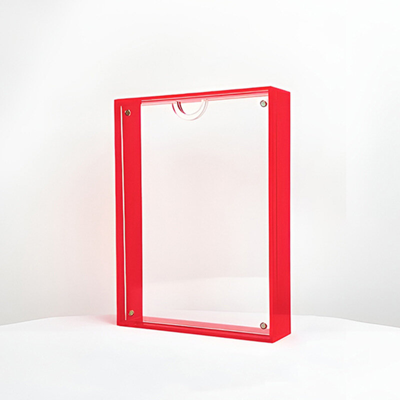 Легкая роскошь, креативная акриловая фоторамка, цветной магнит, стиль Ins, настольная рамка для фото, рамка для постера A4, возможность кастомизации