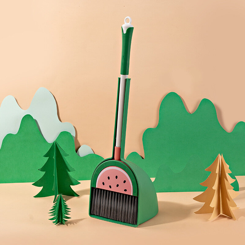 Маленькая метла для детского сада, инструмент для обучения трудовым навыкам, набор из двух предметов: детская метла и совок, креативный дизайн