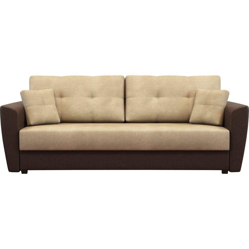 Диван еврокнижка Наш Диван Амстердам А26 велюр кремовый