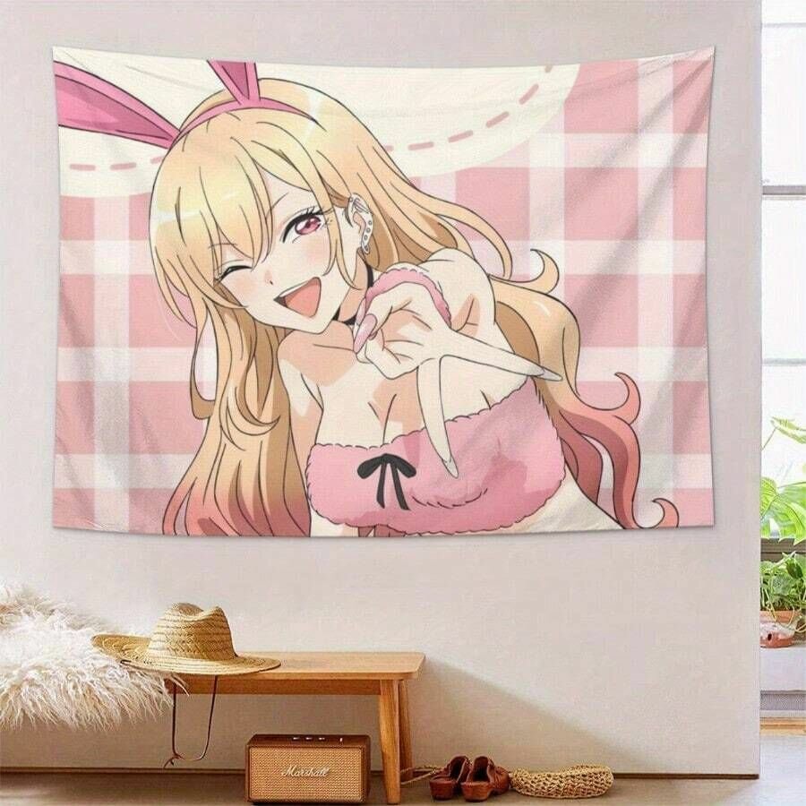 Гобелен марин китагава аниме стена большая