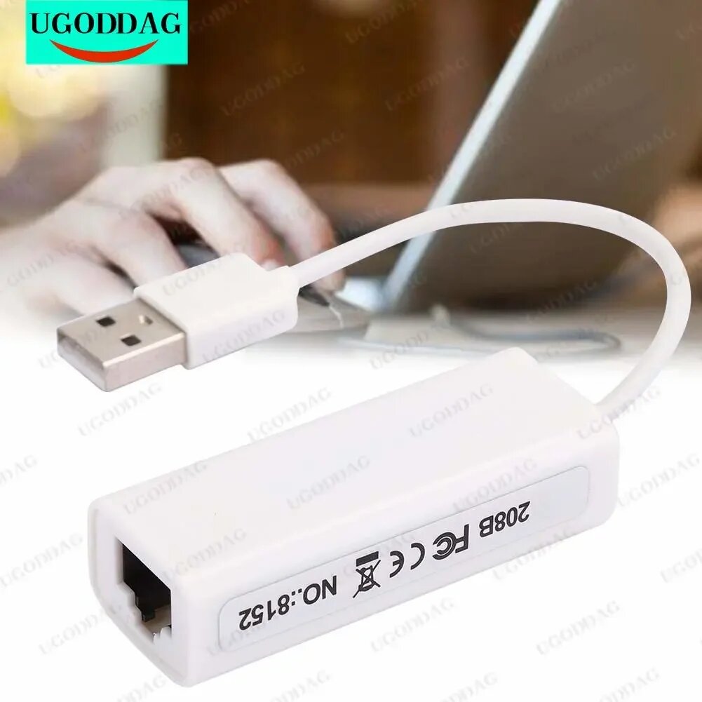 Адаптер USB2.0 к Ethernet RJ45 ABS Ethernet-адаптер для Android win7 8, внешняя сетевая карта, адаптер сетевого устройства, планшетный ПК