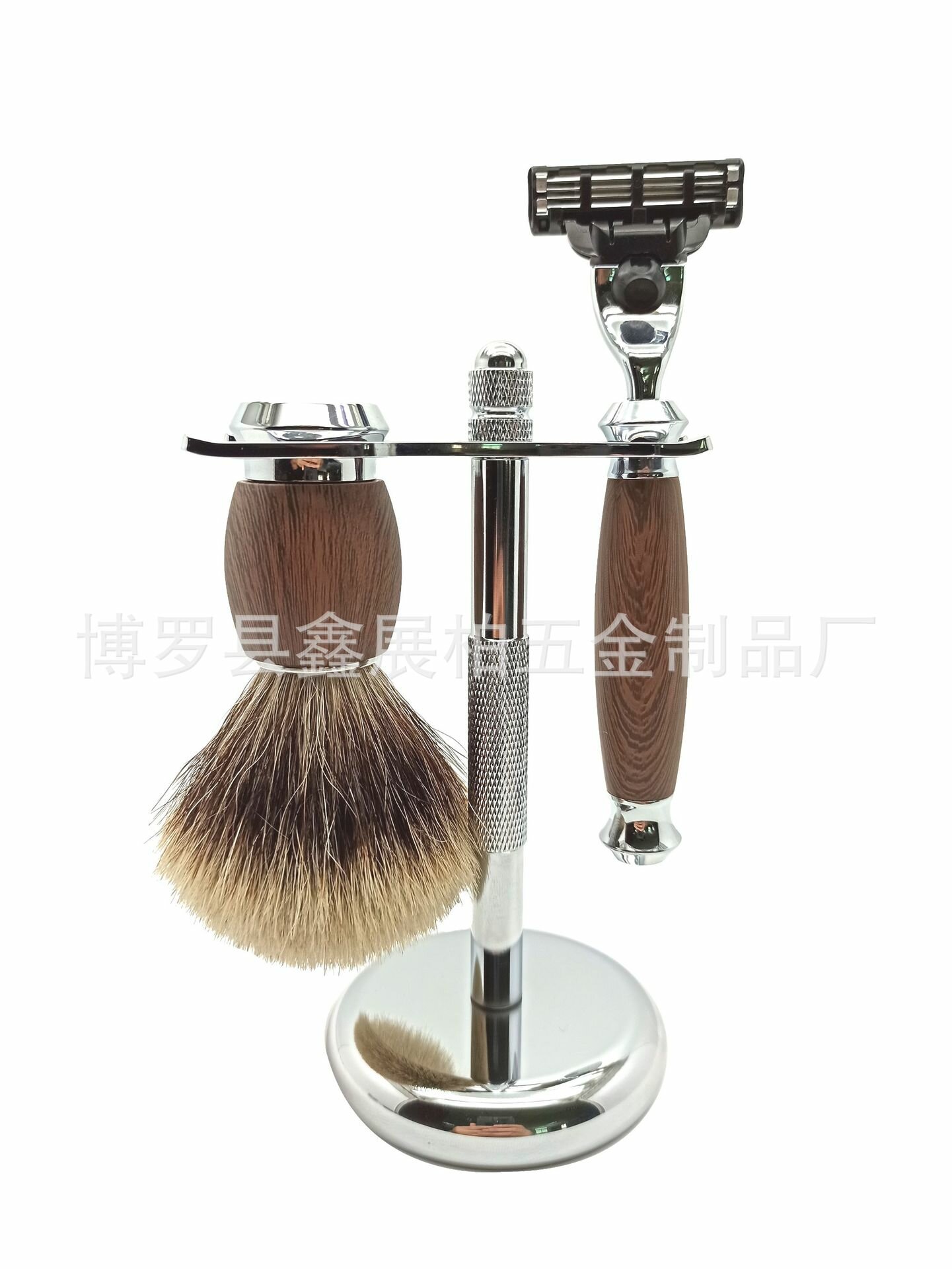 Ручная бритва, старомодный набор для бритья, щетка для бритья из барсучьего волоса, трехслойный и пятислойный держатель для бритвы, держатель для щетки для бороды