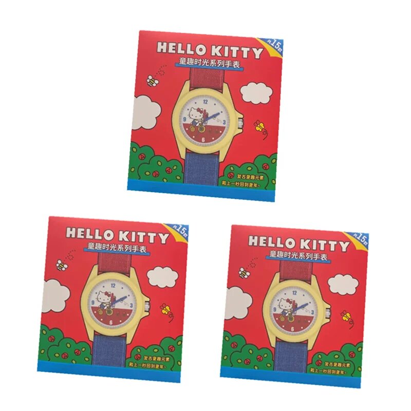Санрио Hello Kitty часы-сюрприз, 3шт, цвет: random-3BOX