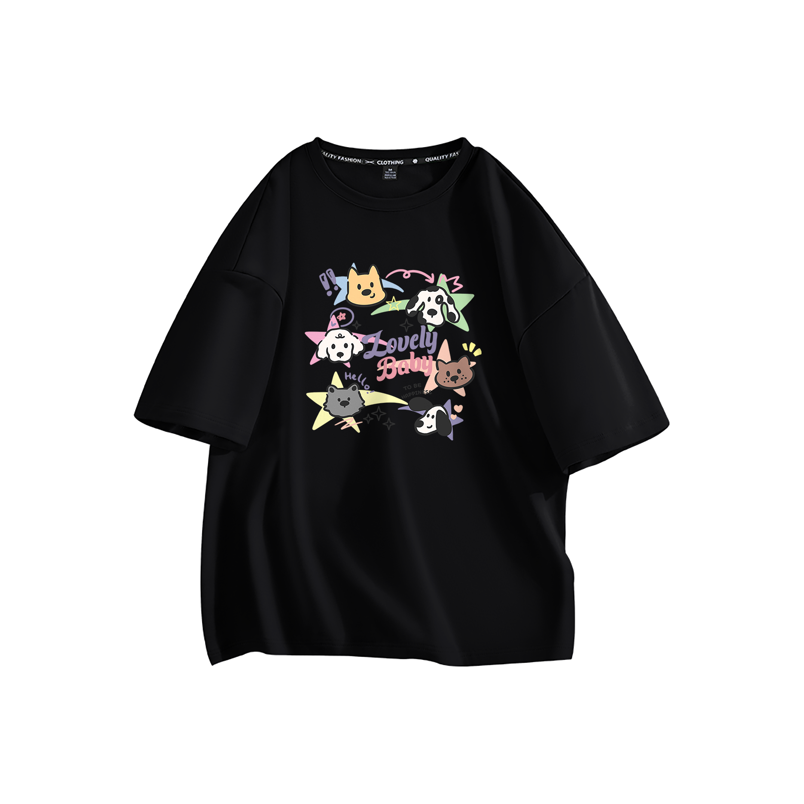 Майка Cotton, размер S, черный