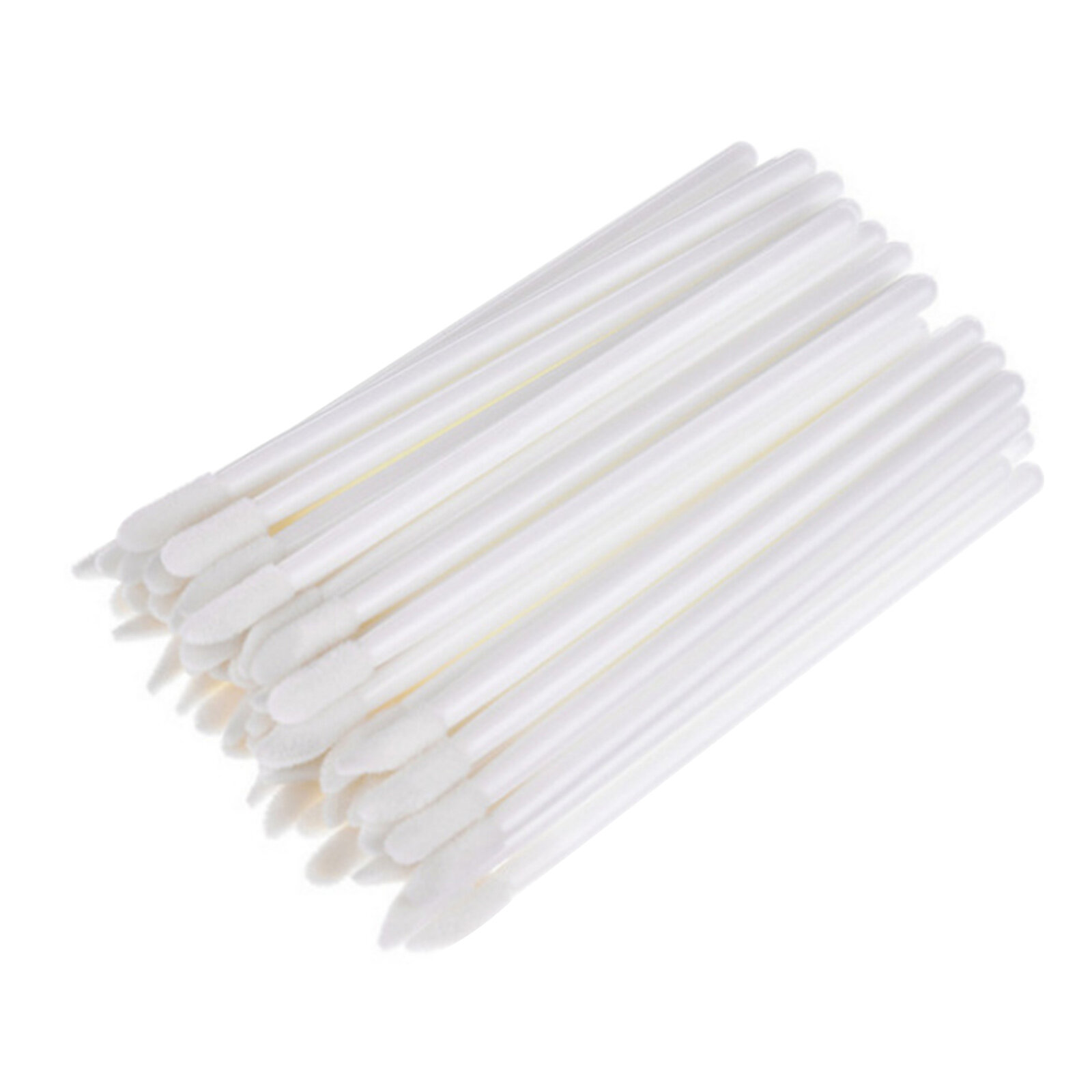 50шт Одноразовые Кисти для губ Косметические Кисти для помады и блеска для губ Косметический Инструмент, Розовый, Белый, Желтый, Синий (По выбору), Материал: Хлопок, Пластик, Размер предмета: Примерно 9.1 * 1.1см, Размер упаковки: Примерно 9 * 7 * 1.1см,