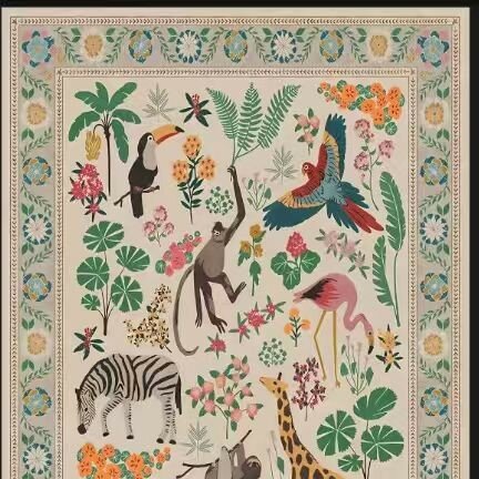 Прямые поставки с фабрики, ковер в стиле животных для спальни и гостиной, устойчивый к грязи и износу, подушка для дивана