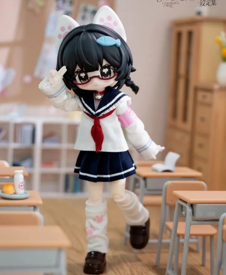 MEET PHOENIX Unveiled Door Little Key Artbook Series 1/12 BJD MJD фигурки Темно-синий, Open-Sailor