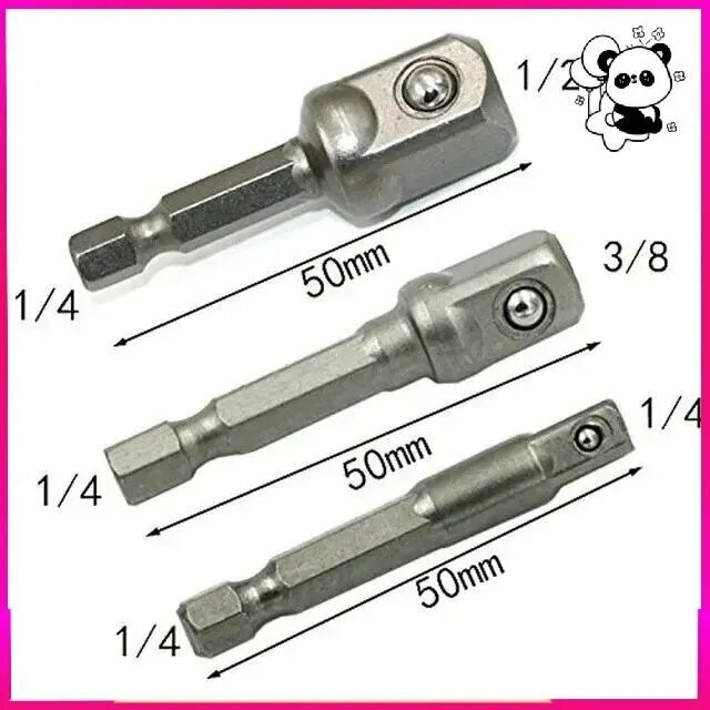 Эксклюзивный комплект переходников для дрели из хромванадия