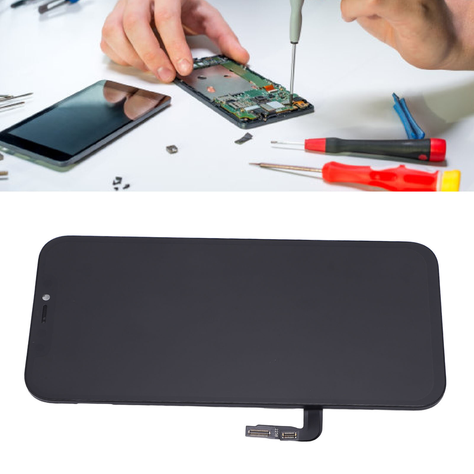 Замена экрана 6.1 дюйма FHD для OLED 3D Display Touch Digitizer с водонепроницаемым клеем и инструментами для ремонта для моделей A2172, A2402, A2404, A2403, A2341, A2406, A2408, A2407, разрешение 2532x1170px, 460PPi, с множественным касанием,
