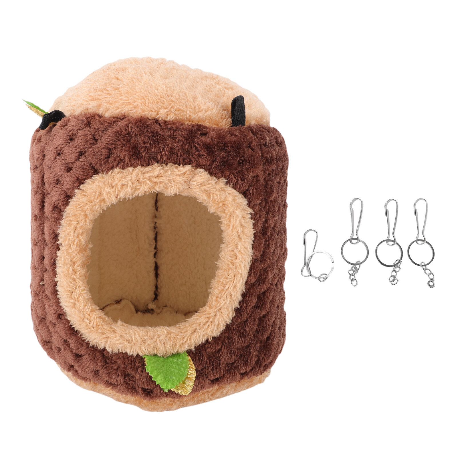 Подвесная клетка-укрытие для хомяка, полузакрытая конструкция, мягкий плюшевый гамак для хомяка.