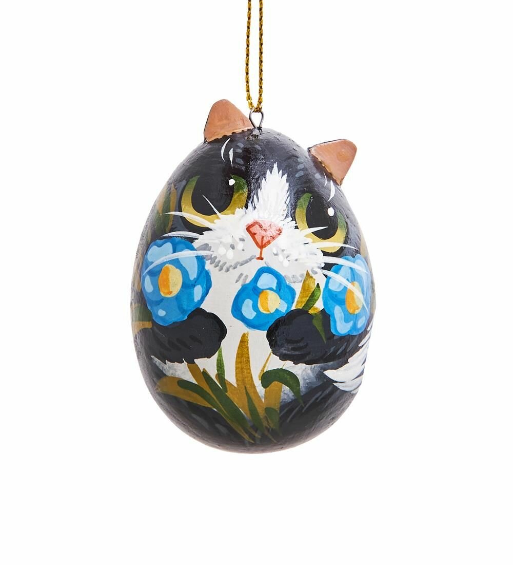 Подвеска-яйцо "Кот" A2179237 Народные промыслы, Дерево липа, краски, лак