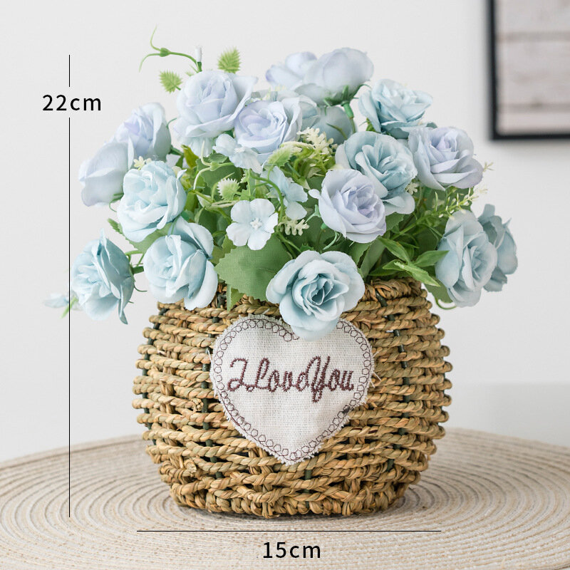 Искусственные цветы, декоративные цветы, украшение для гостиной, горшечные растения, сухие цветы, букет подсолнухов, декор для телевизионного шкафа, настольные украшения