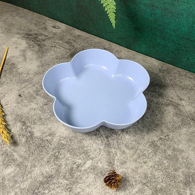 Цветочное блюдо Бытовое блюдо из пшеничной соломы в китайском стиле, плевательное блюдо из милой цветочной тарелки,