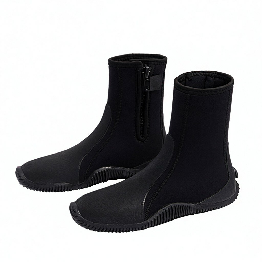 Ботинки для дайвинга из неопрена с антискользной подошвой, размеры 4# (34-35), 5# (36), 6# (37-38), 7# (39), 8# (40-41), 9# (42), 10# (43-44), 11# (45-46), вес 660г, для серфинга, сноркелинга, парусного спорта, kajaking, 1 пара в упаковке