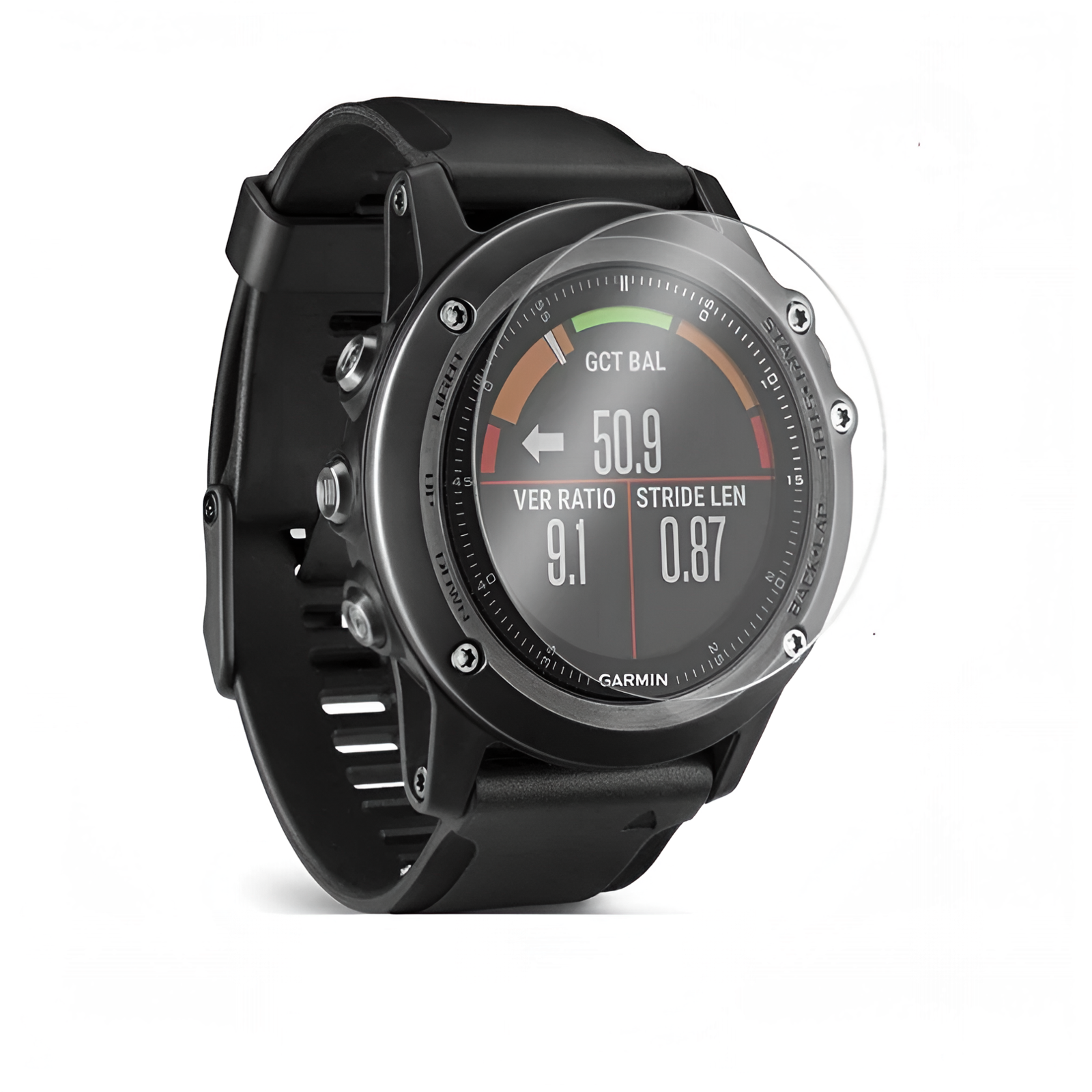 Защитное зпротивоударное стекло MyPads для умных смарт-часов Garmin Fenix 5X Plus (Sapphire) 26mm с олеофобным покрытием