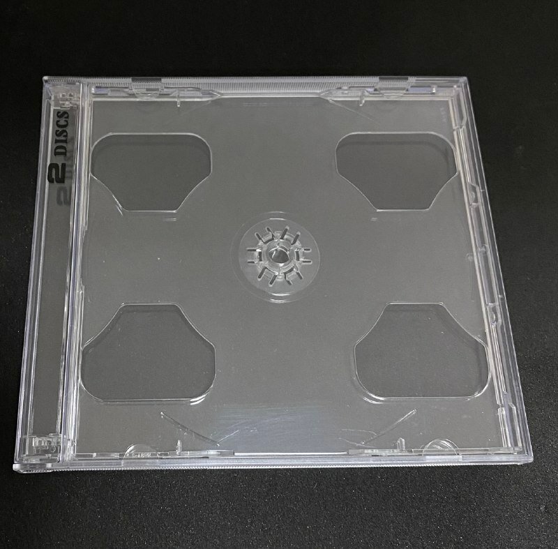 Компакт-диск Кейс для двух CD дисков с прозрачным лотком. (Made in Germany) (2020) (2 CD)