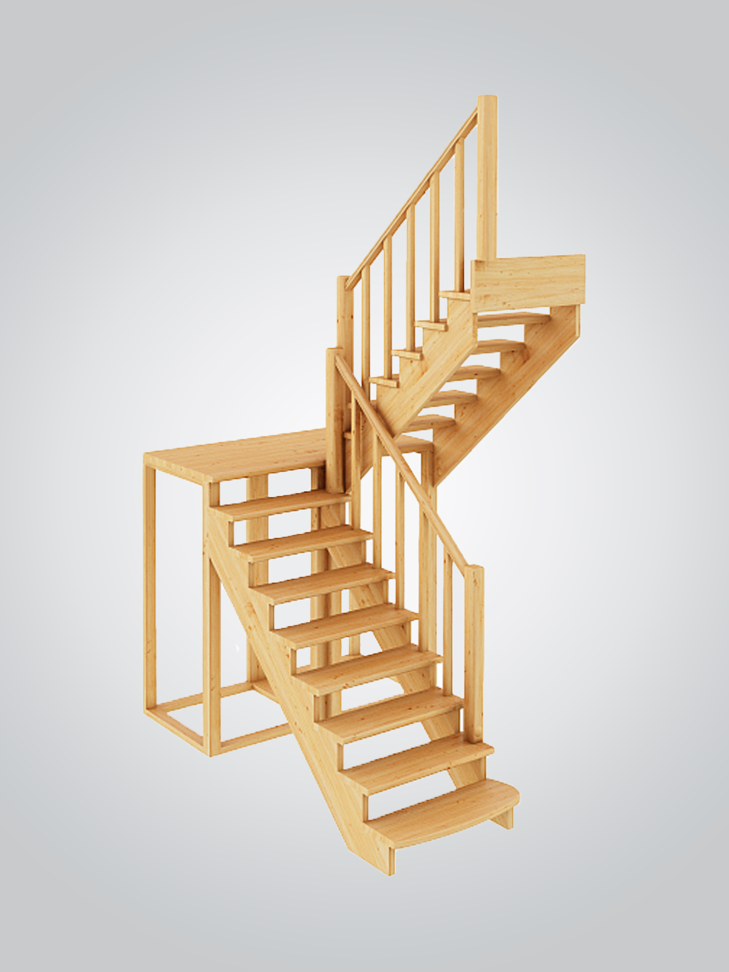 Лестница на второй этаж К-004м/2 Правая