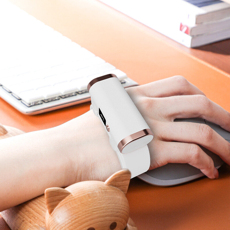 Кросс-бордерный браслет-грелка для рук, мини-портативный 2-в-1, умный контроль температуры, цифровой дисплей, подарок, электрическая грелка для рук