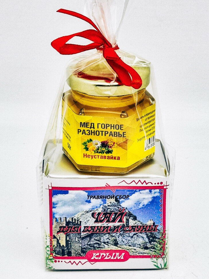 Краснополянский чай "для сауны и бани" 40гр +мед 50гр Крым