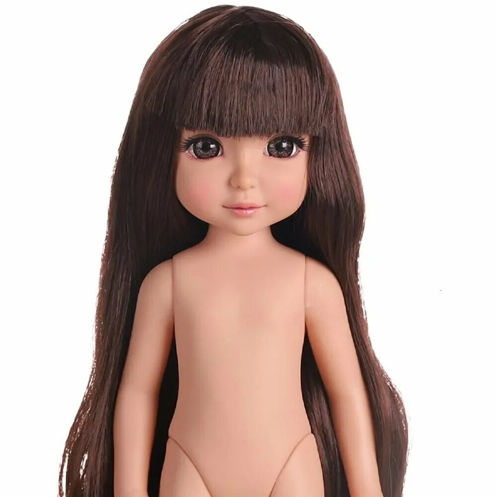 12-дюймовая виниловая кукла American girl doll little girl toy для детей-коричневая челка с прямыми волосами