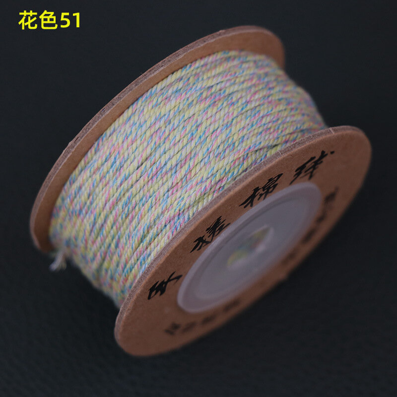 Тибетский стиль, ручная скрутка хлопковой нити для рукоделия, специальная веревка звезды и луны, нить для плетения браслетов, прочная хлопковая веревка для бисера