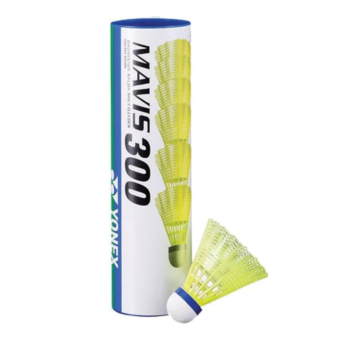 Воланы для бадминтона Yonex Mavis 300 x6 Yellow, скорость Средняя