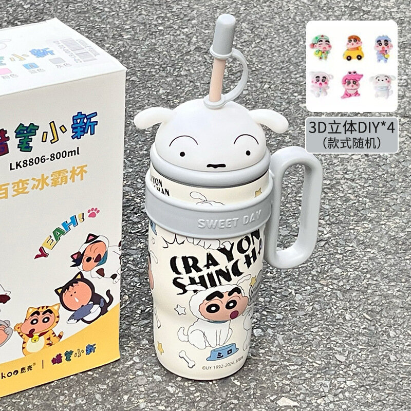 Изолированная кружка для холодной воды Snoopy Ice Cup, 316 нержавеющая сталь, изолированная кружка, мультяшная кружка для активного отдыха с трубочкой