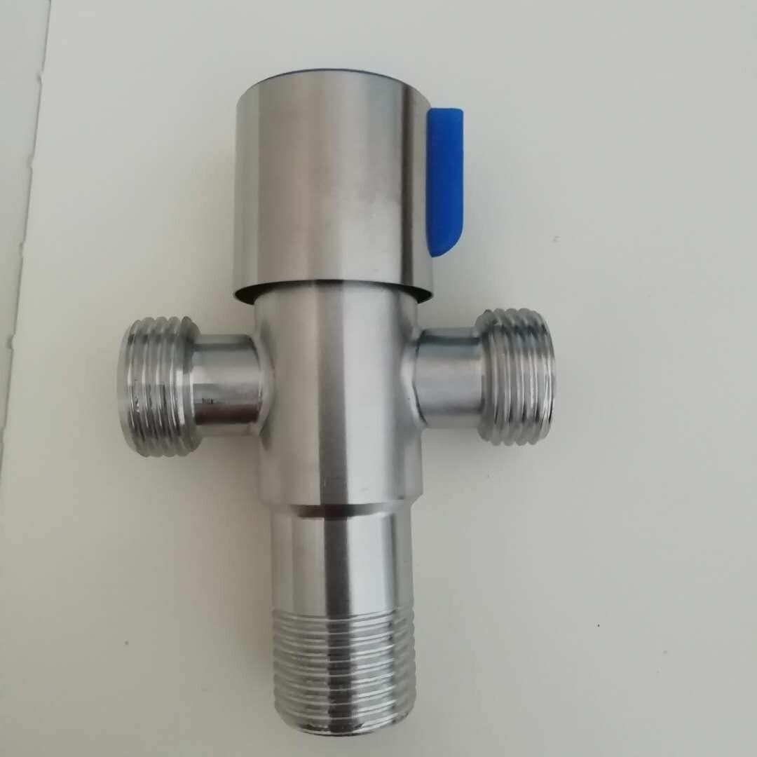 Горячая продажа треугольного клапана для водонагревателя, трехходовой угловой клапан, один вход и два выхода, кран для стиральной машины, переключатель воды, заводской клапан