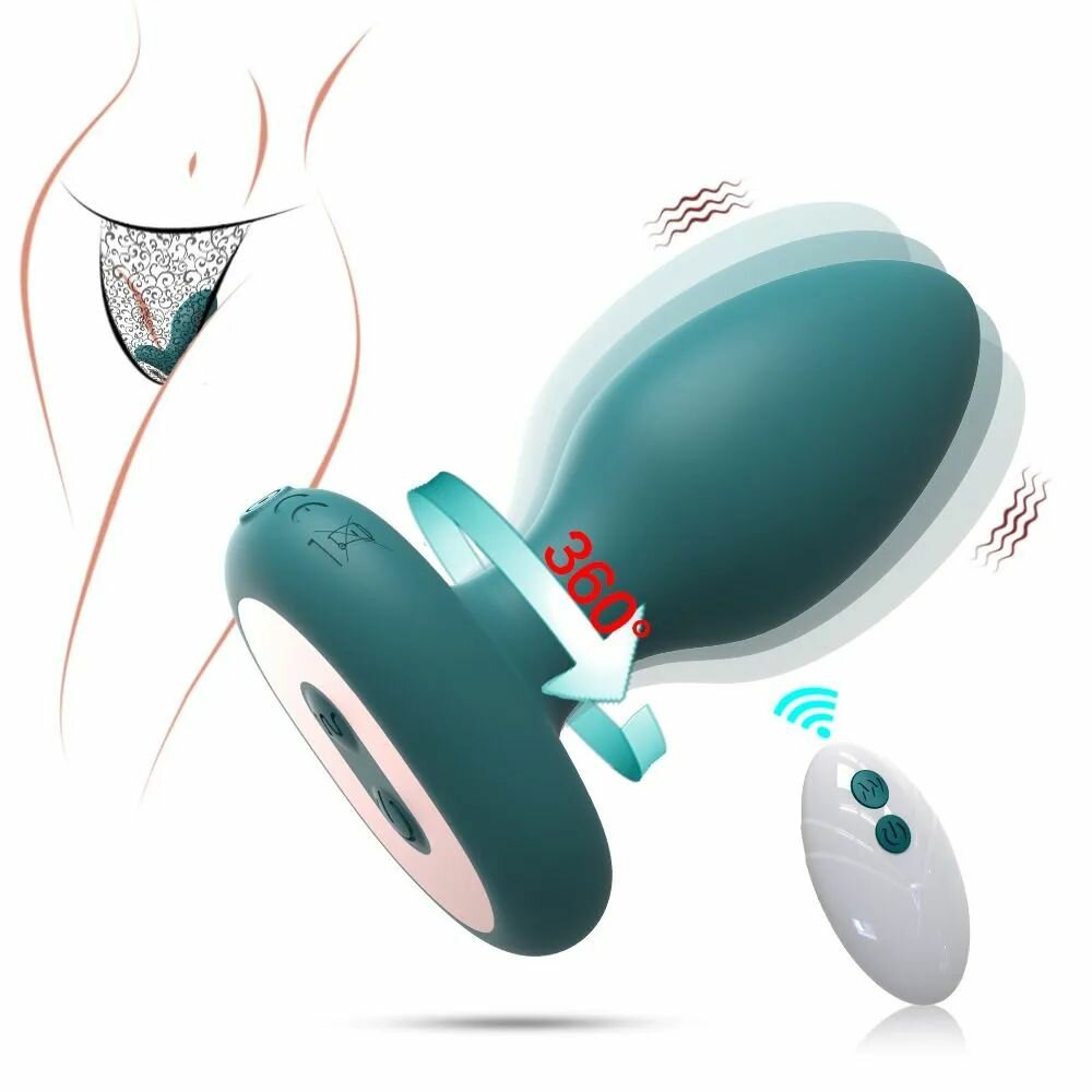 Анальная пробка, зеленый