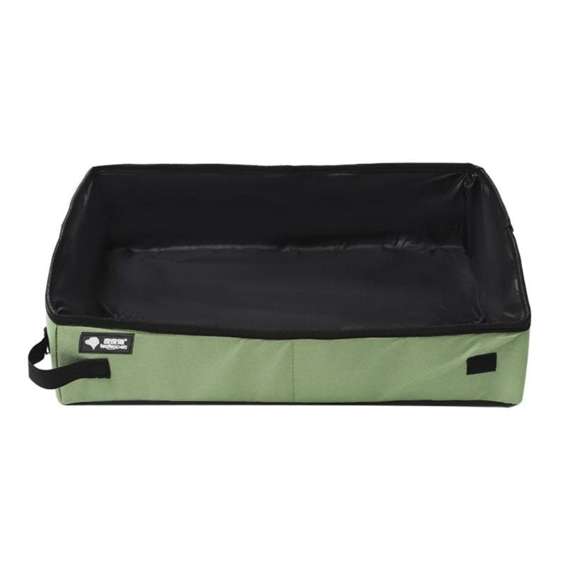 Складной переносной лоток для кота, Зеленый - S