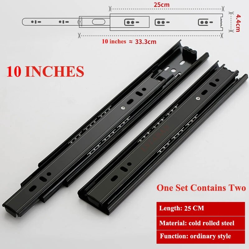 LSTABAN Направляющие для ящиков 15-50 см из нержавеющей стали Cold10 Inch-Ordinary
