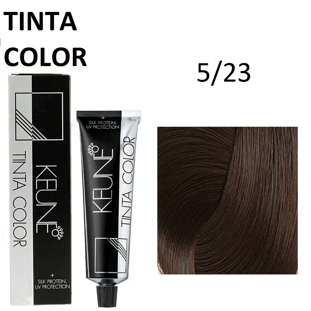 Keune Tinta Color 5.23 стойкая краска для волос, Светлый Какао Шатен 60 мл