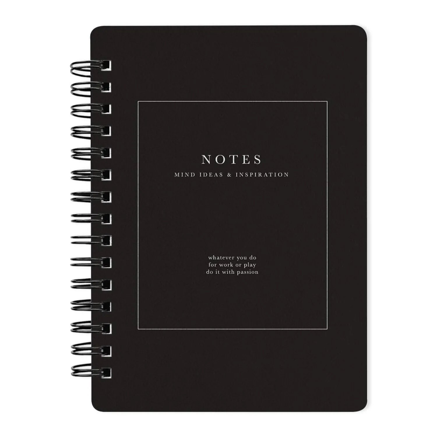 Блокнот 100х140мм 120л. клетка, спираль, Be Smart Notes черн, N3731