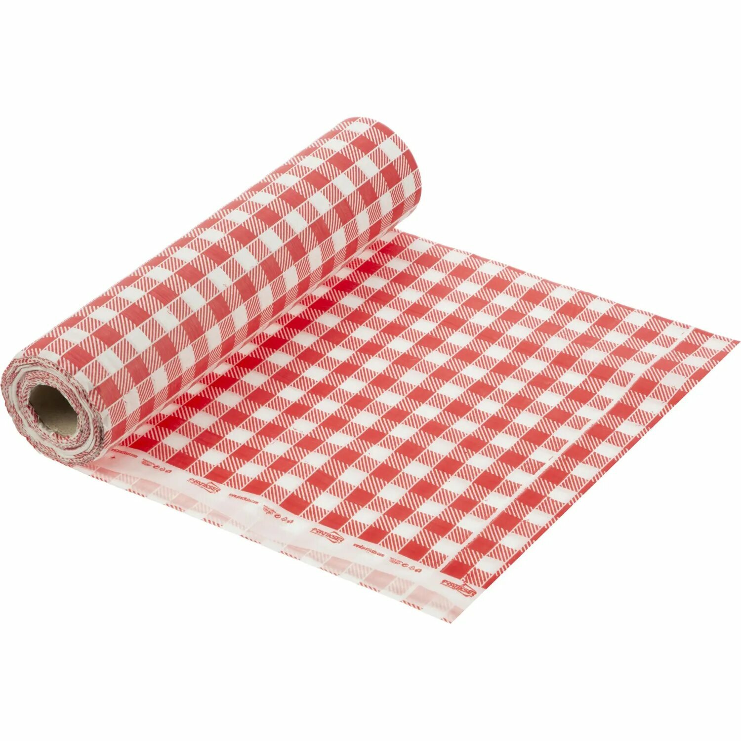 Скатерть одноразовая Luscan, 120х200см 6шт/рулон, красная клетка