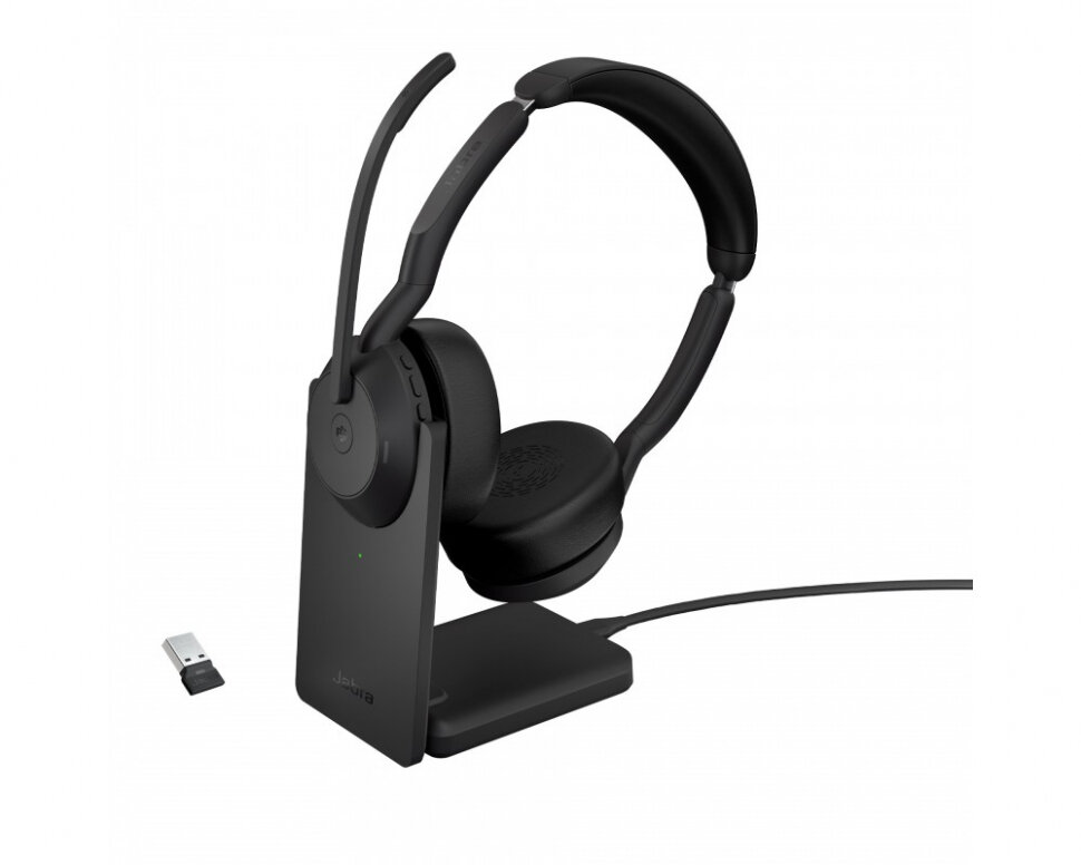 Беспроводная гарнитура Jabra Evolve2 55, Link380а MS Stereo Stand (PN: 25599-999-989)