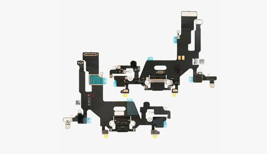 Шлейф нижний для Apple iPhone 11 на системный разъем/микрофон Черный