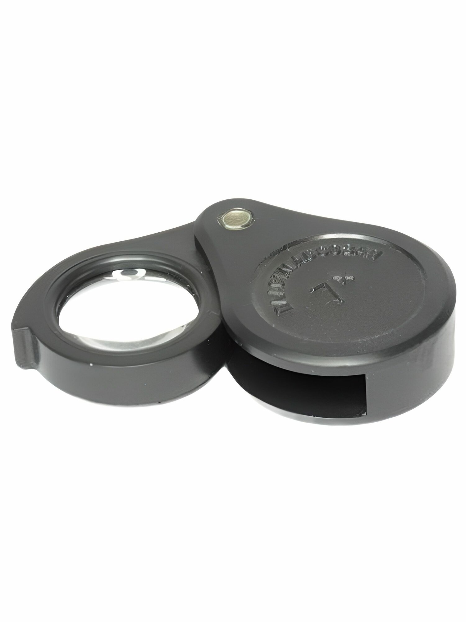 Лупа КОМЗ ЛПП 1-7x, складная, карманная, асферическая, чёрный, 18 мм