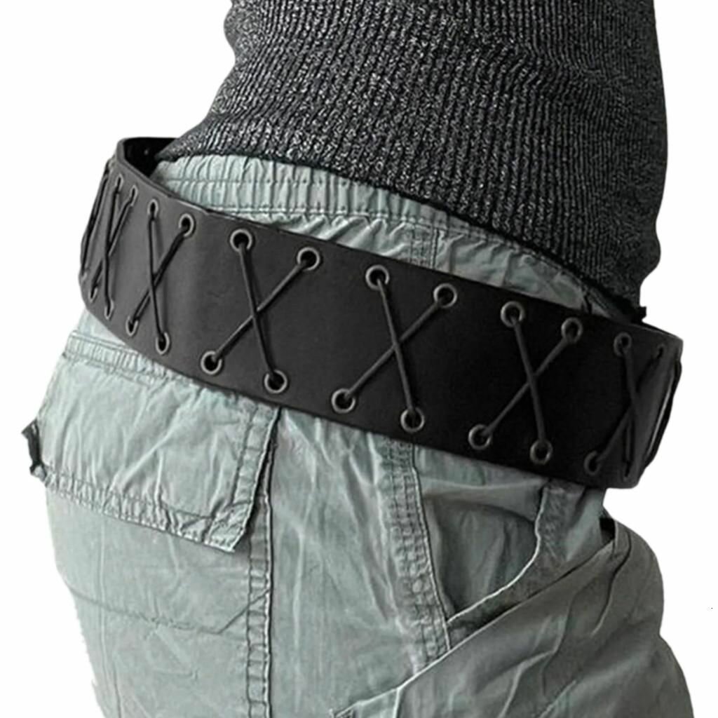 Женский корсет-пояс с кружевами, Черный