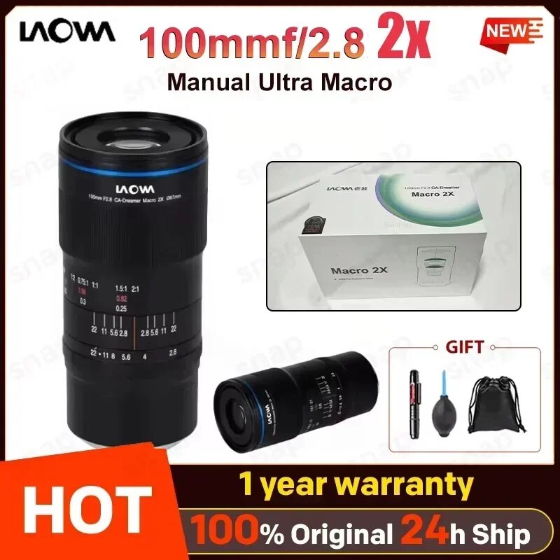 Laowa 100mm f/2.8 2X макро объектив Canon EF, Auto Aperture
