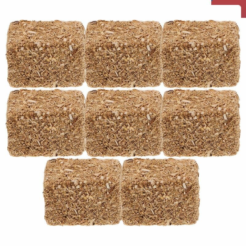 8 шт. Модель сцены сена, декор для сада, коричневый 3.00X2.00X2.00CM