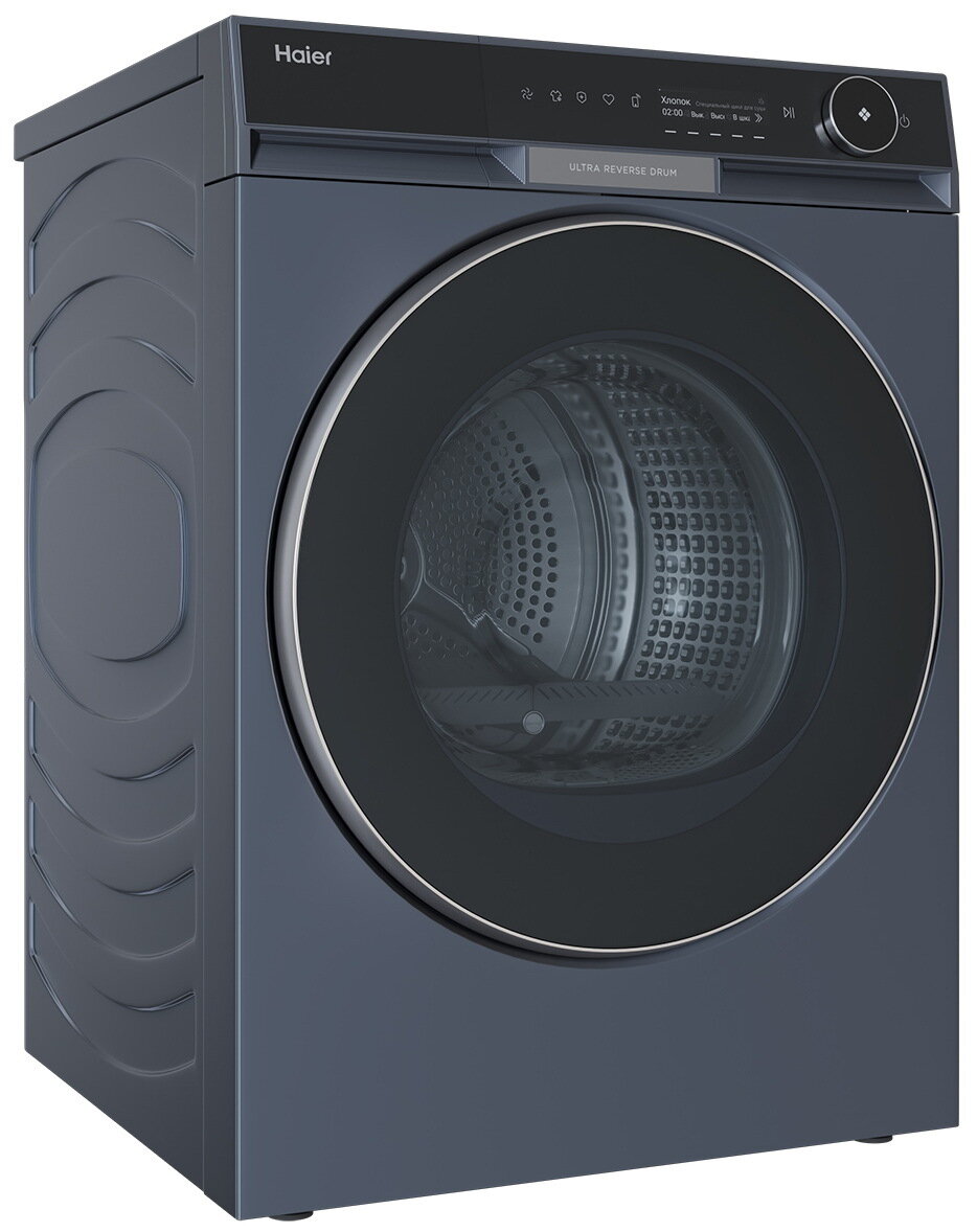 Сушильная машина Haier HD100-A3397SU1, загрузка 10 кг, серый/черный