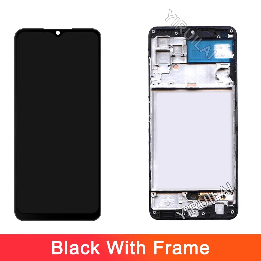 100% протестировано для Samsung Galaxy A32 4G A325 A325F SM-A325M SM-A325F/DS Black With Frame