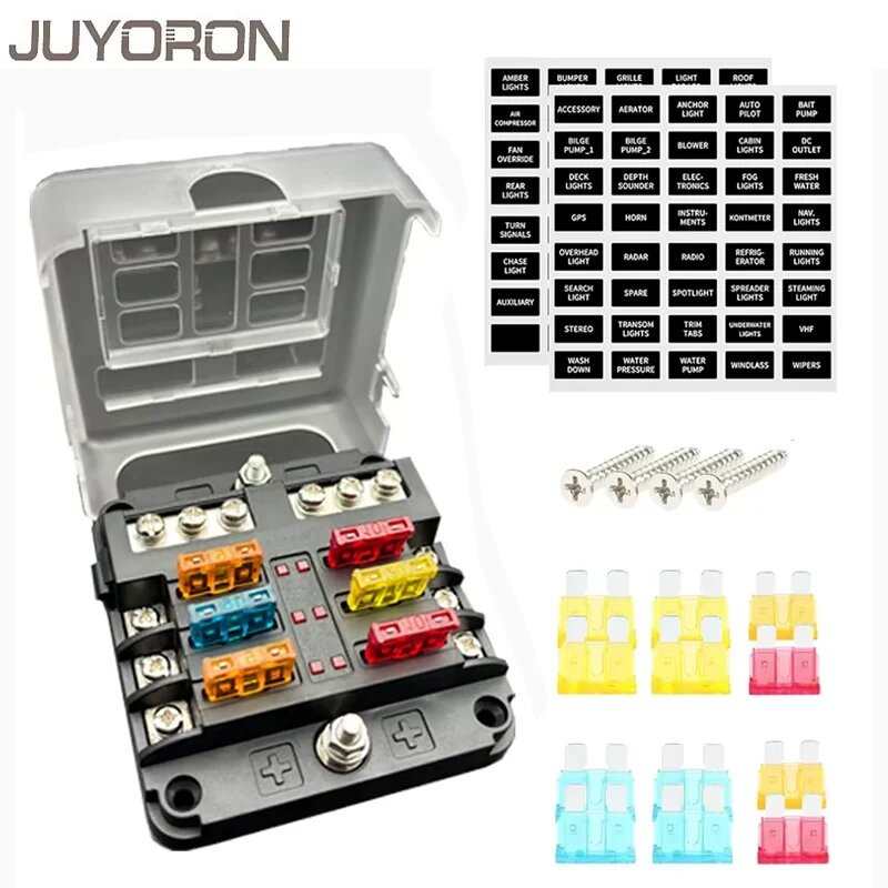 Блок предохранителей 12В с индикатором